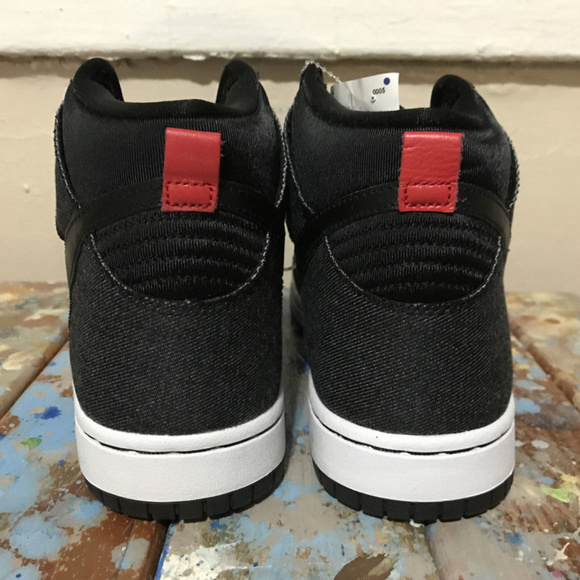 Nike | Shoes | New Mens Nike Dunk High Cmft Size 75 Black Denim | Poshmark